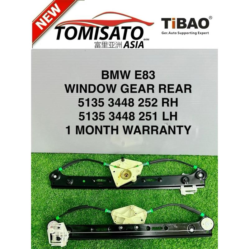 BMW X3 25i POWER WINDOW GEAR REAR (TIBAO) LEFT & RIGHT SIDE | Shopee ...