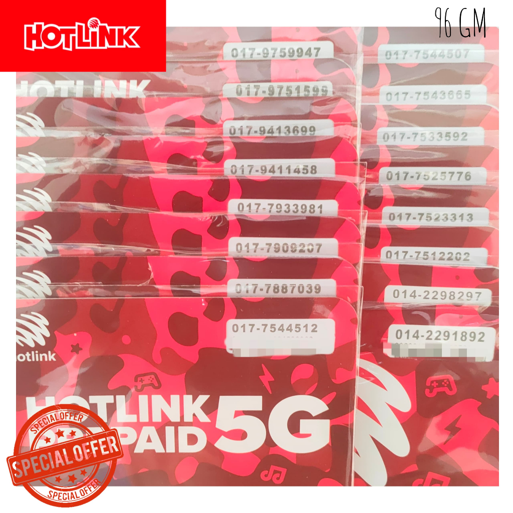 [VIP Number] Hotlink Tanpa Had & Pantas Internet Unlimited Internet Mobile Phone Number Sim Card ...