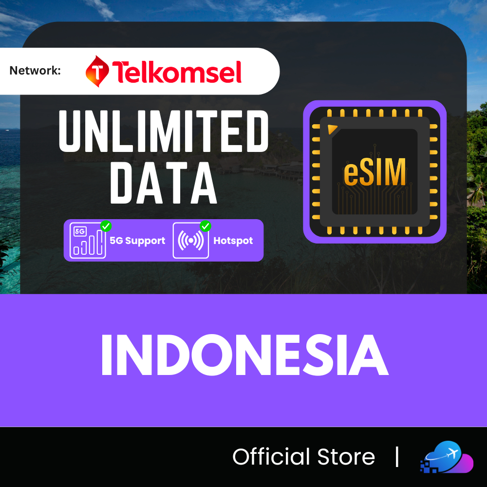 【印尼 Indonesia eSIM】【Unlimited Data】【💥5G Hotspot】Indonesia eSIM Travel eSIM for Indonesia 印尼旅游 ...