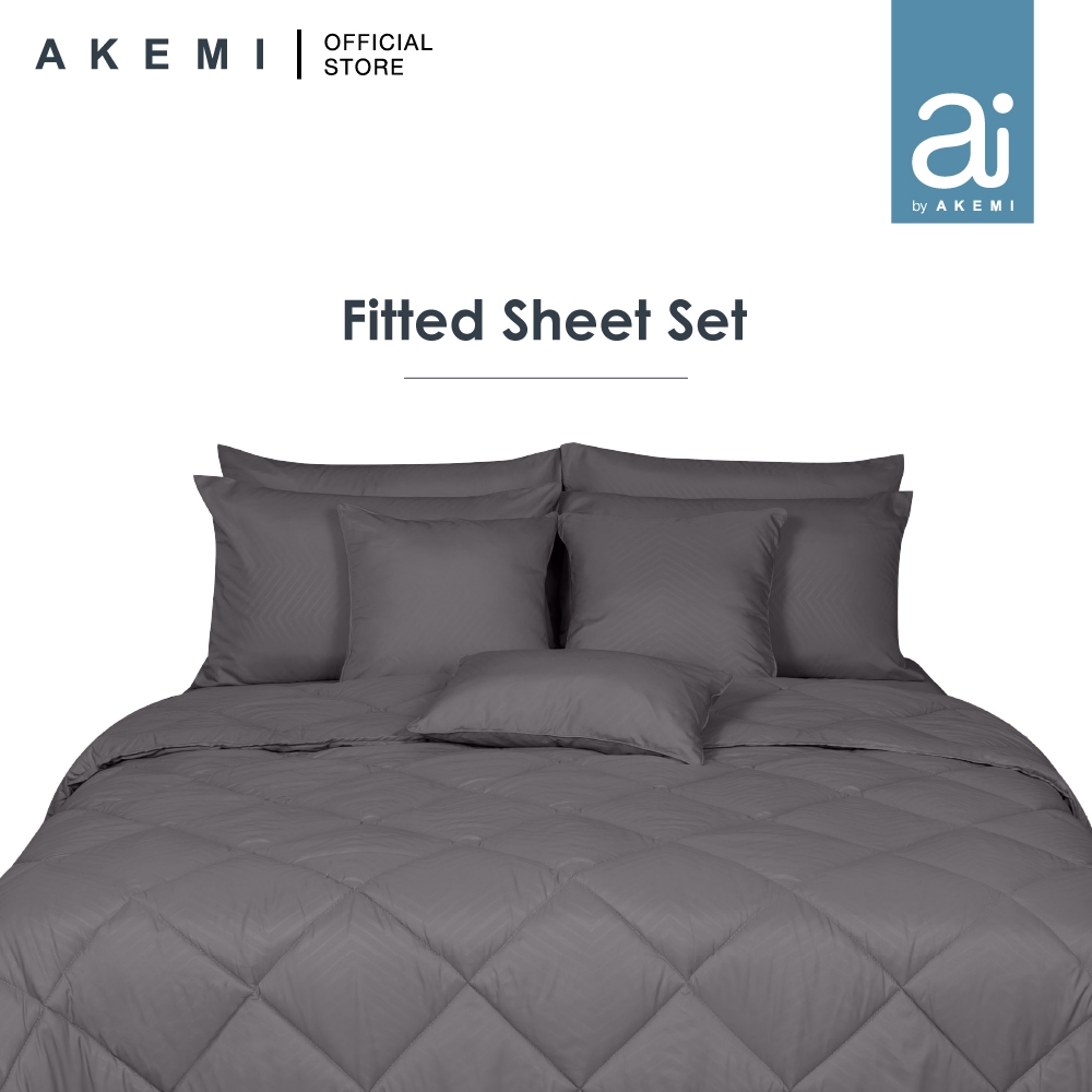 ai by AKEMI Colourkissed Collection Fitted Sheet Set | 100% MicroXT ...