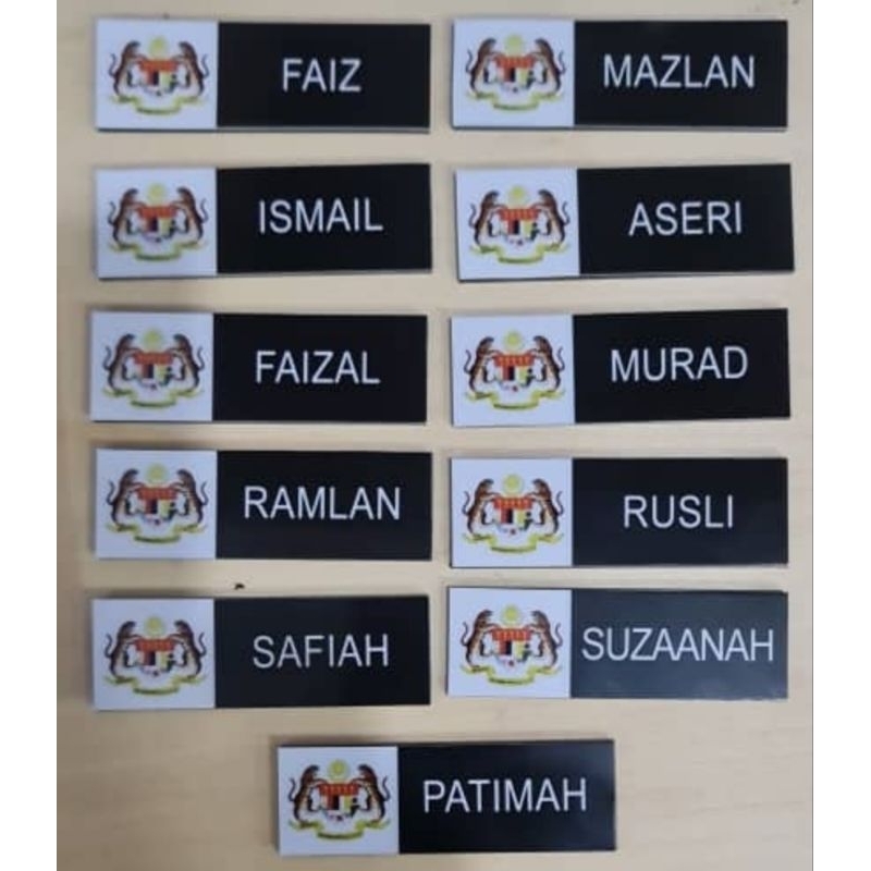 Name Tag Guru Pin dan Epoxy | Shopee Malaysia