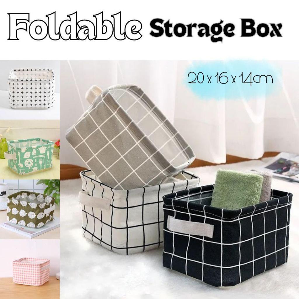 ATLAS 【Foldable Storage Basket】Foldable Square Storage Box Organizing ...