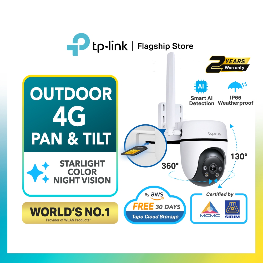 【SIRIM】TP-Link Tapo 4G Sim Card CCTV Camera Outdoor Weatherproof CCTV ...