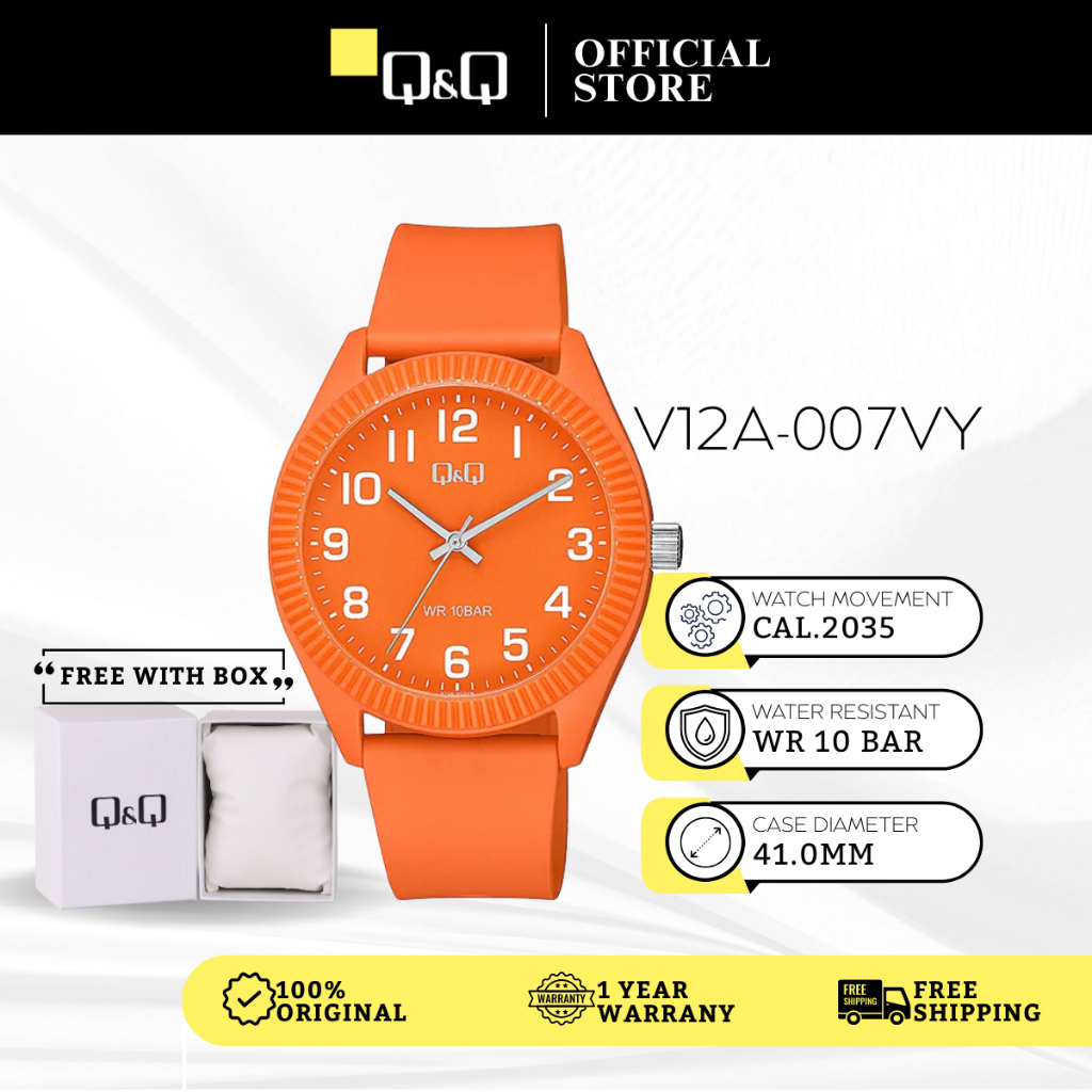 Q&Q Japan by Citizen Unisex Resin Analogue Watch VS68 / V12A | Shopee Malaysia
