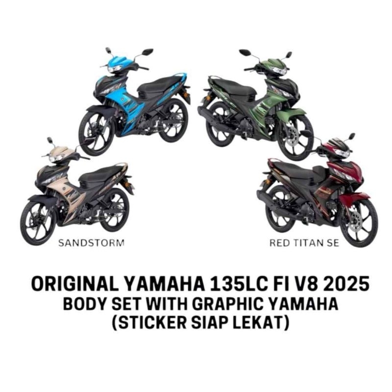 BODY SET COVER SET 135LC FI V8 LC135 V8 FI NEW MODEL 2025 COLOR SIAP ...