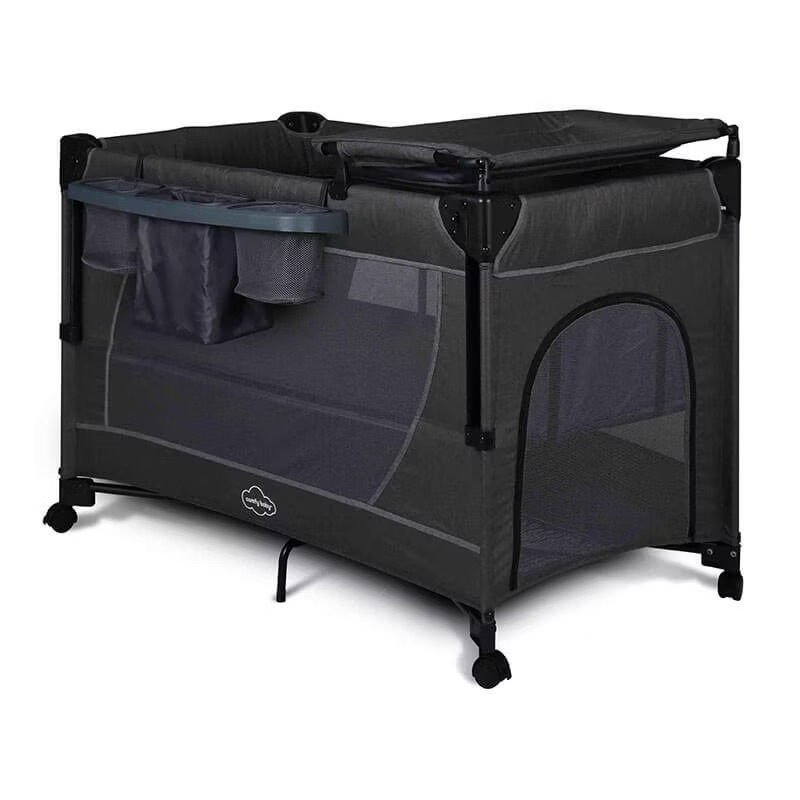 Comfy Baby Leon Magic Fold Travel Cot with Sliding Door, Diaper Changer ...