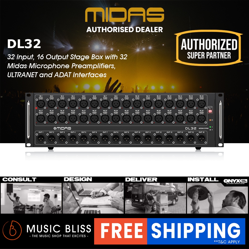 Midas DL32 32-input/16-output Stage Box (DL-32 / DL 32) | Shopee Malaysia