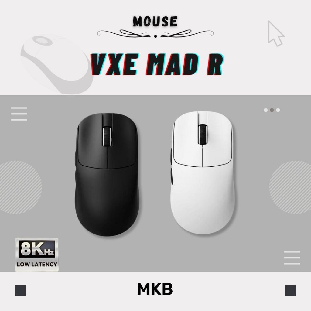 VXE Mad R / R Major 8KHz Polling Rate Lightweight Dual-Mode Connection ...