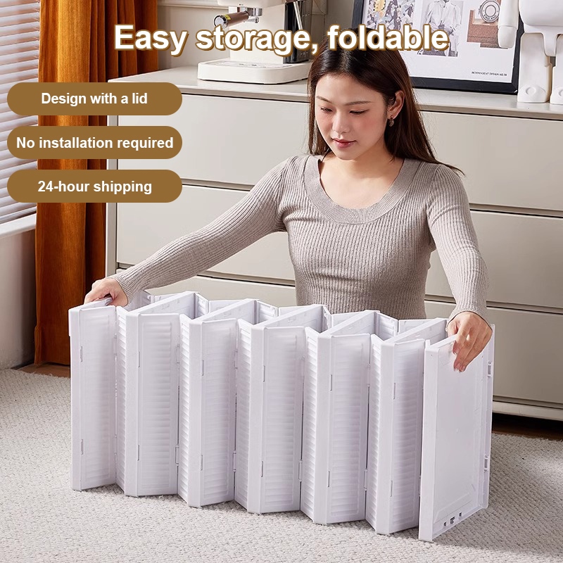 Kotak Kasut Boleh Lipat Kotak Penyimpanan Kasut Pelbagai Fungsi Set ...