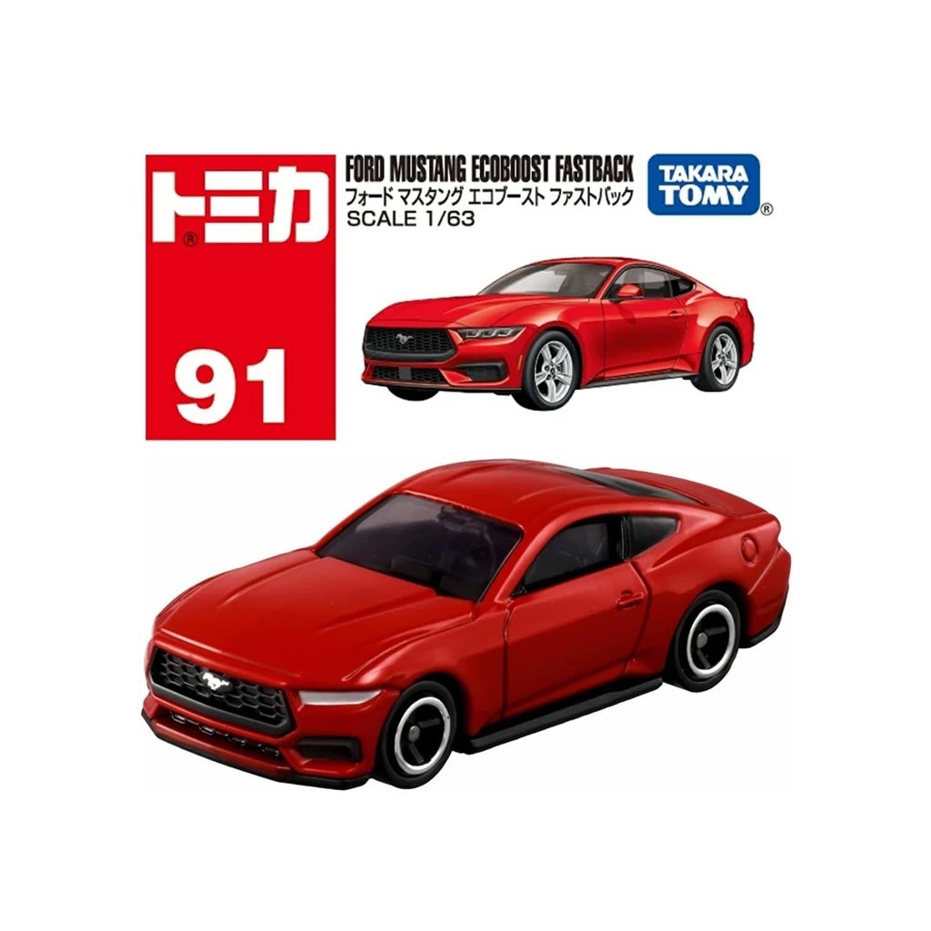Tomica #91 Ford Mustang Ecoboost Fastback Takara Tomy Diecast Car (JP ...