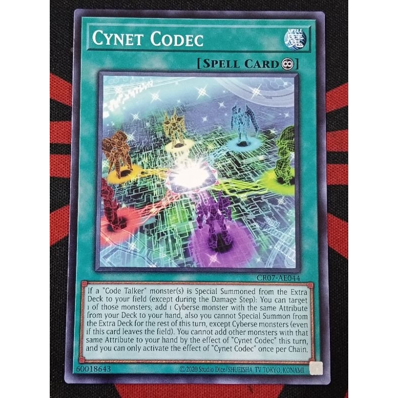 YUGIOH KONAMI CR07-AE044 Cynet Codec (C) | Shopee Malaysia