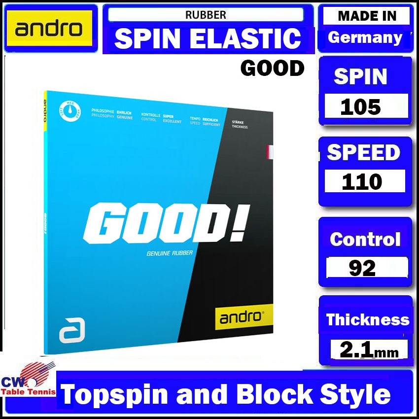 Andro Good! Spin Elastic Rubber Table Tennis Sheet Getah Ping Pong ...