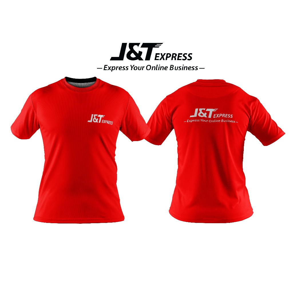 READY STOCK J T Express Rider Short Sleeve JNT T-Shirt Baju Delivery ...