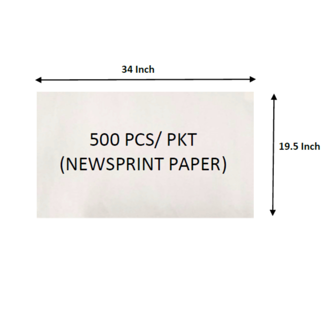 [500'S] (19.5" X 34") 50cm x85cm NEWSPRINT PAPER / INDUSTRIAL PAPER ...