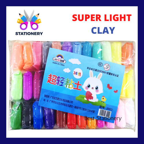 Non-Toxic Super Light Modeling Clay (12 / 24 / 36 Colors) | Shopee Malaysia