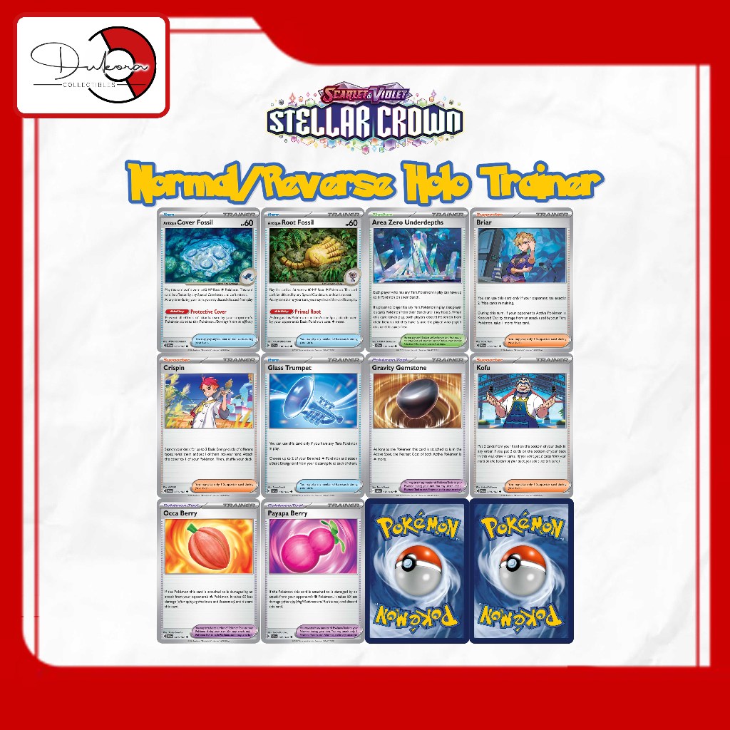 Normal/Reverse Holo Trainer Singles - [Pokemon TCG : Scarlet & Violet ...