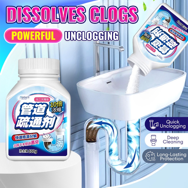 Drain Clog Remover Paip Tersumbat Powerful Dissolution 管道疏通剂 Sink Drain ...