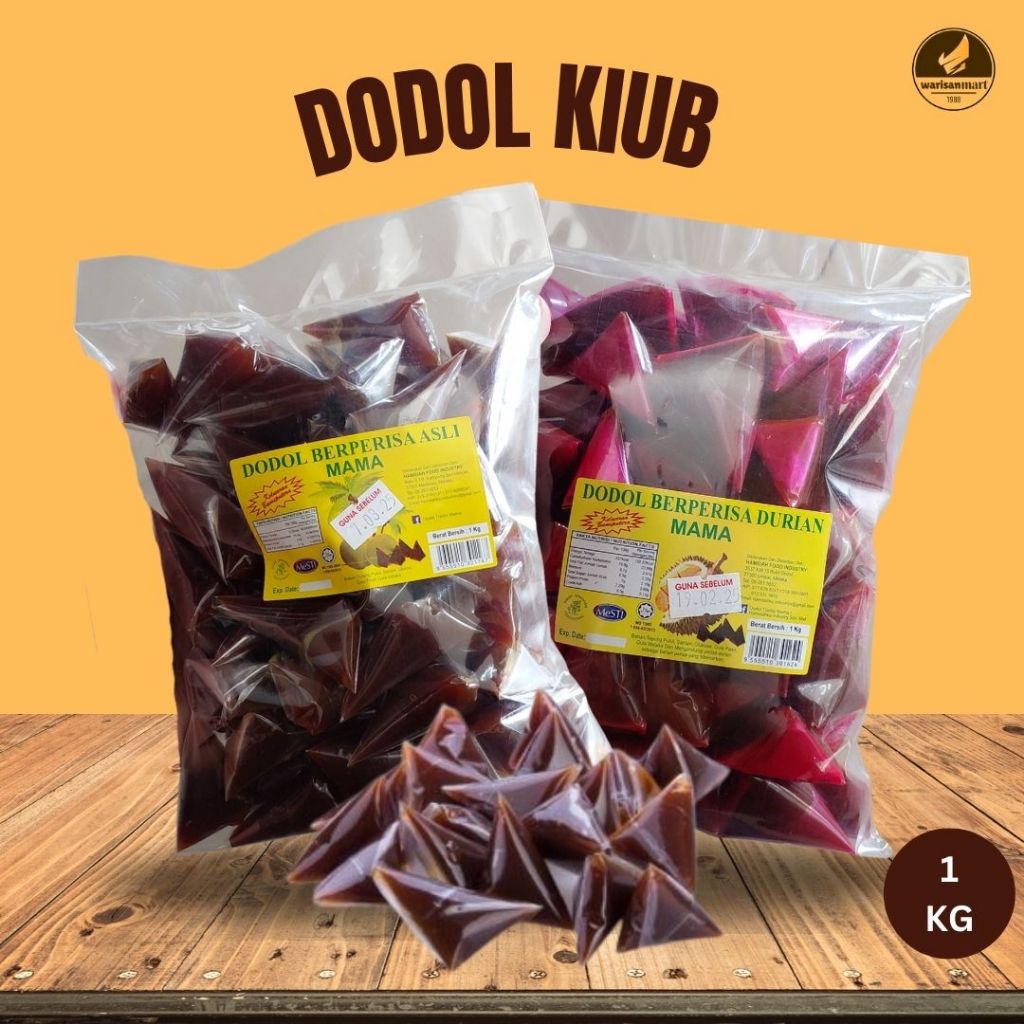 dodol 1kg kiub perisa asli & durian original melaka | Shopee Malaysia