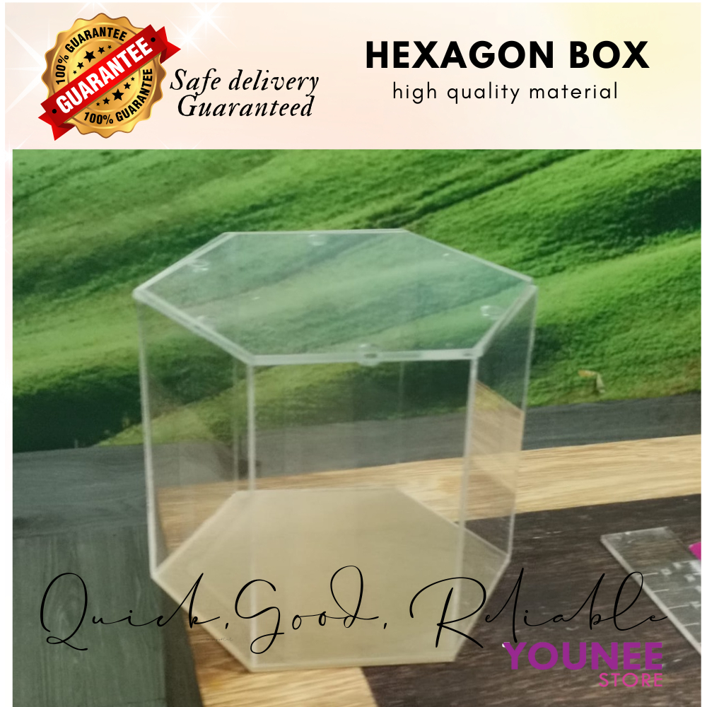 HeXAGON BOX / ACRYLIC BOX HeXAGON SHAPE/ KOTAK SEGI ENAM | Shopee Malaysia
