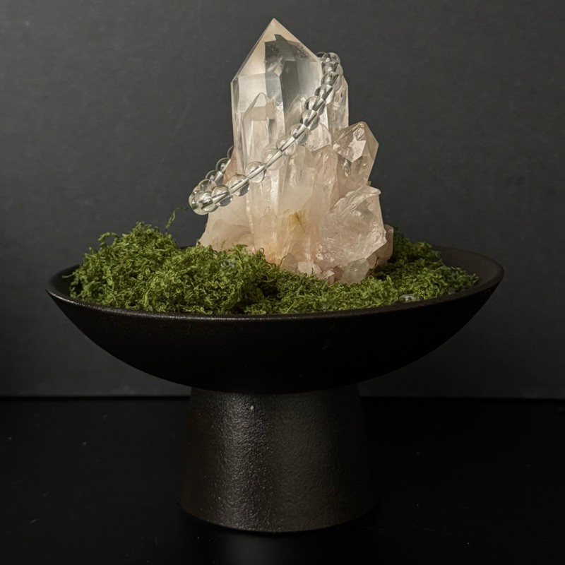 Natural Crystal Clear Quartz Cluster 250-700g (9cm-15cm ) 天然白水晶簇摆件 batu ...