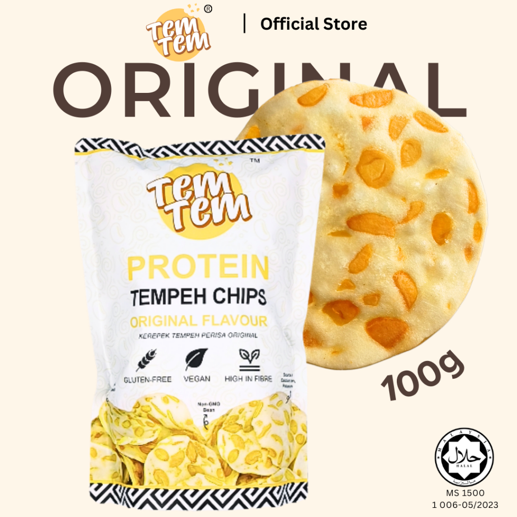 [HALAL] Sabah Tempeh Chips | Crunchy & Crispy | Original Flavour | 100G ...