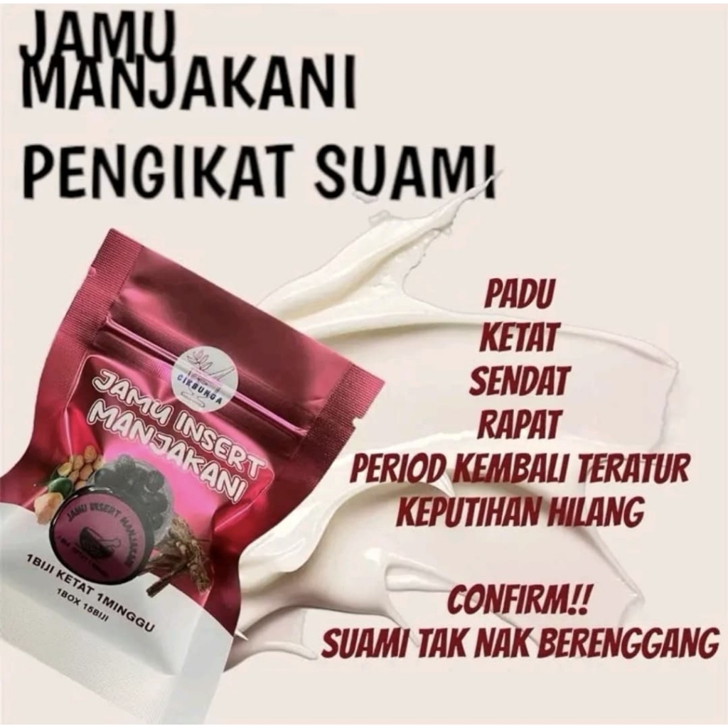 CIKBUNGA Jamu Insert Manjakani Jamu Perapat Wanita DAN SABUN LOVE ...