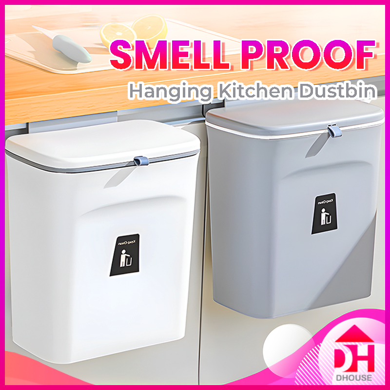 Hanging Dustbin Wall Mount Odor Block Trash No Smelly Kitchen Cabinet ...