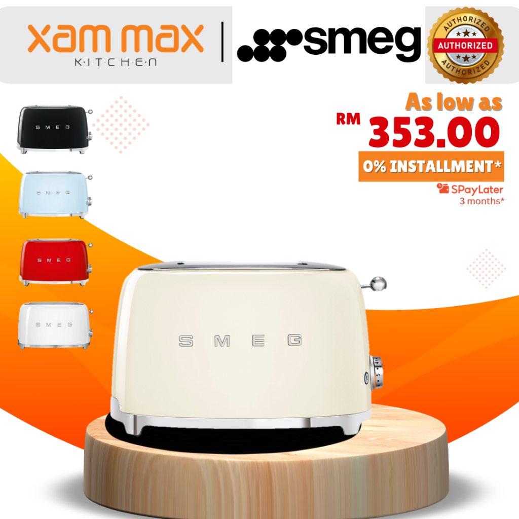 READYSTOCK TSF01 Smeg Bread Toaster (2 Slices) Pembakar Roti / 6 ...