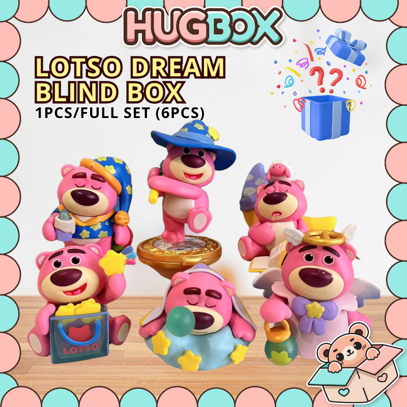 🌈HugBox Blind Box Lotso Dream Figure Blind Box Set Murah 52toys Lotso ...