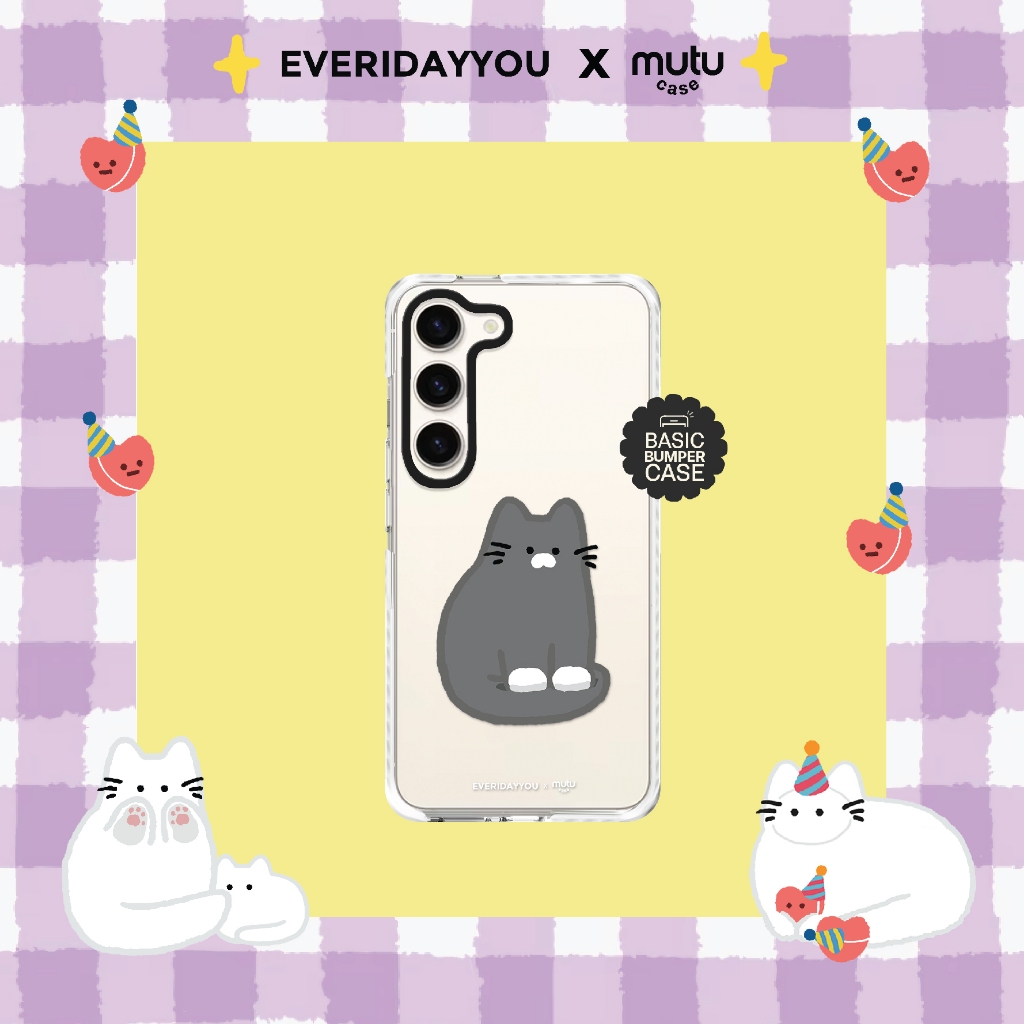 Fluffy Tail - Everidayyou X Mutu Case (Powered by Basic Bumper) Compatible with SAMSUNG S25 ...