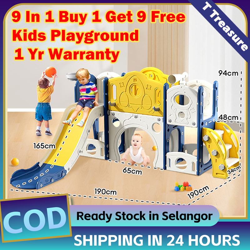 【Warranty】Slide For Kids Playground Kids Gelongsor Kanak Kanak Set ...