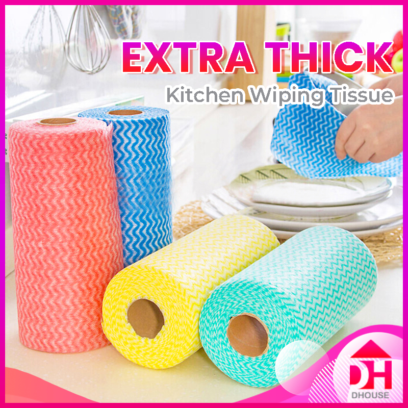 Disposable Non Woven Kitchen Water Absoption Cloth Roll Washable Tissue ...