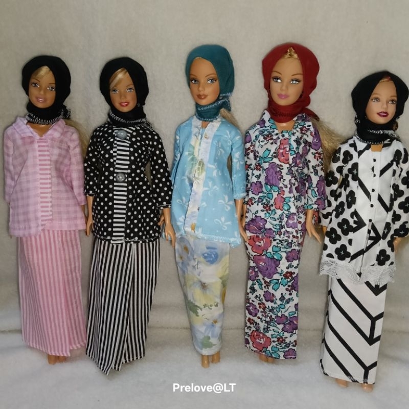 Barbie Doll Baju Kebaya + Tudung | Shopee Malaysia