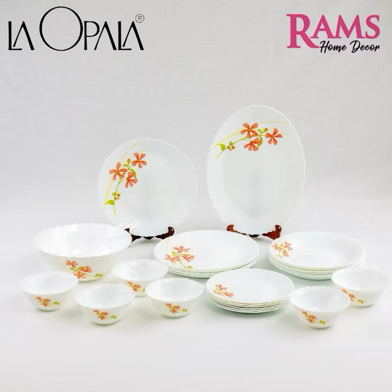 La Opala 26pcs Opalware Dinner Set / Opal Glass Dinner Set / Dinnerware ...