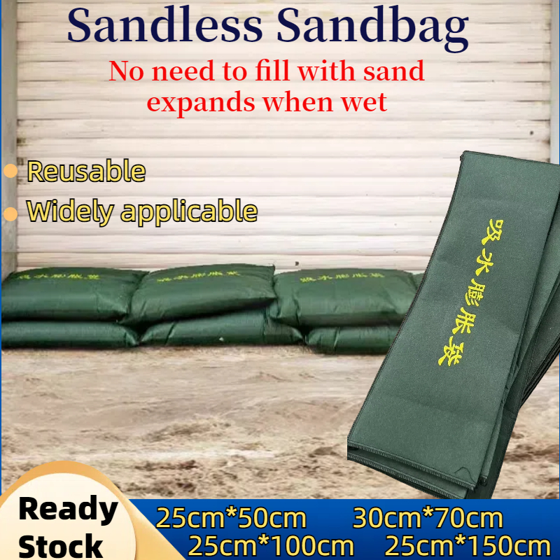 Flood Barriers Water Activated Sandless Sand Bags Alternative Sandbag ...