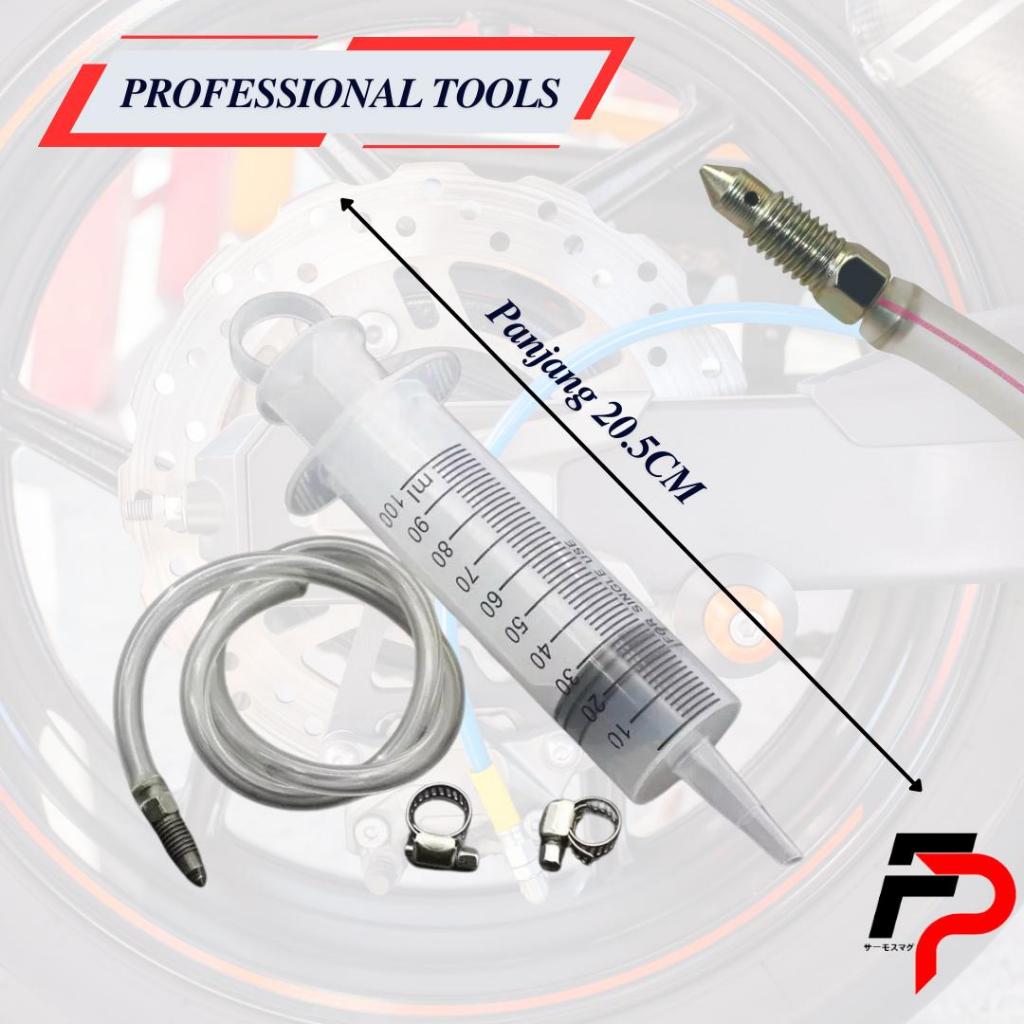 100ML Syringe 40cm Hose Motorcycle Brake Caliper Gas Bleed Syringe Tool ...