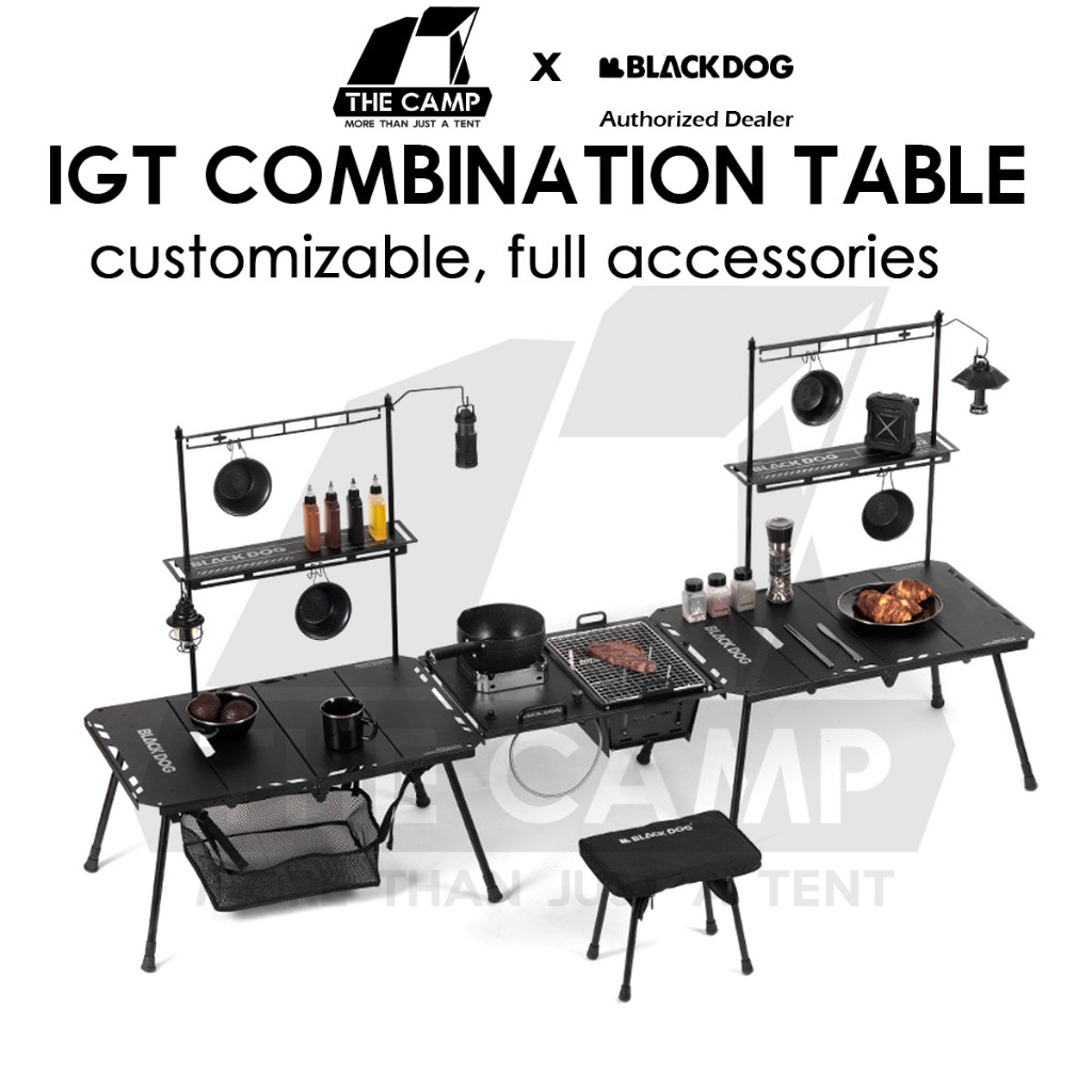 Blackdog IGT Combination Table Aluminium Alloy Rack Stove BBQ Stove Connector Corner Water ...