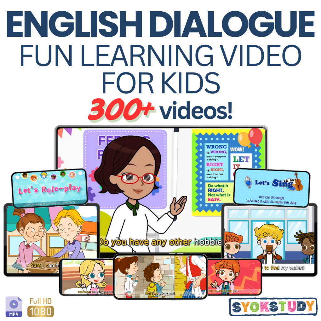 Video | English Dialogue, Phrases & Conversation Fun Learning For Kids ...