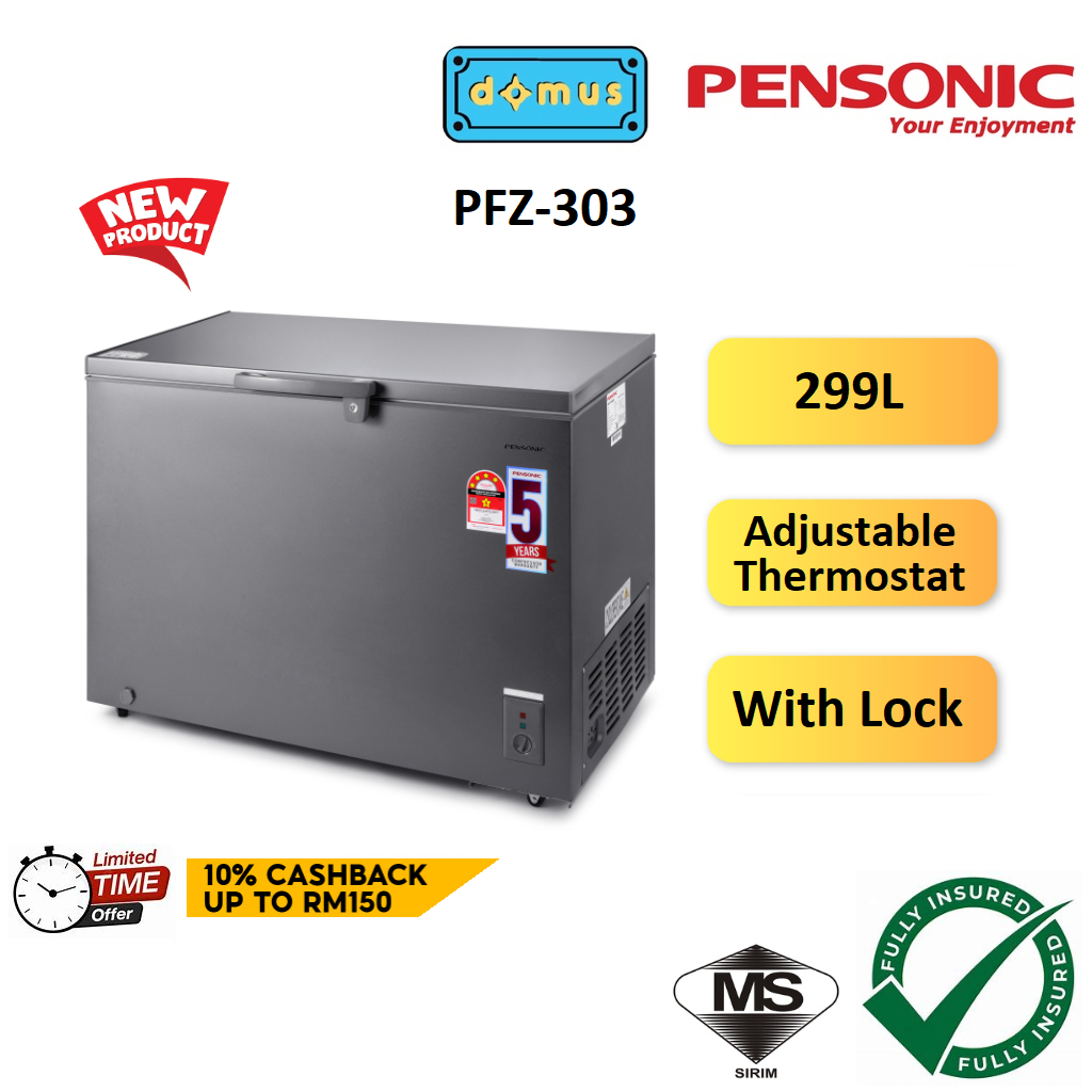 Pensonic Chest Freezer 299L Peti Freezer Murah Deep Freezer Peti Sejuk ...