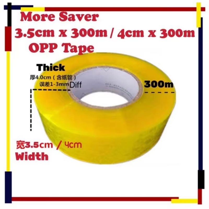 OPP Tape / Clear Tape / Transparent Tape /Packaging Tape 450mm x 300mm x 200mm | Shopee Malaysia