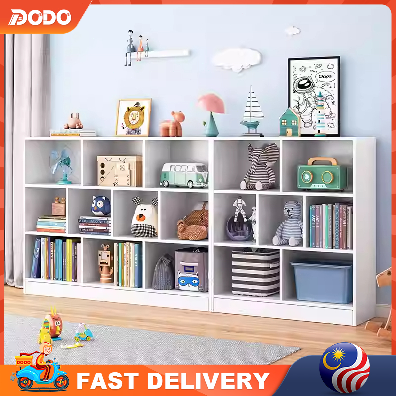 📚Rak Buku Simple Modern Floor Standing Bookshelf Household Living Room ...