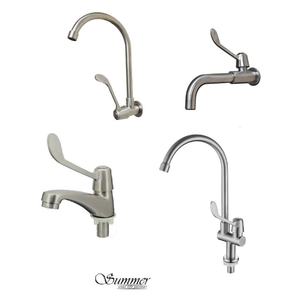 HYGIENE MEDICAL HEALTH LONG HANDLE WATER TAP PILLAR WALL SINK TAP ...