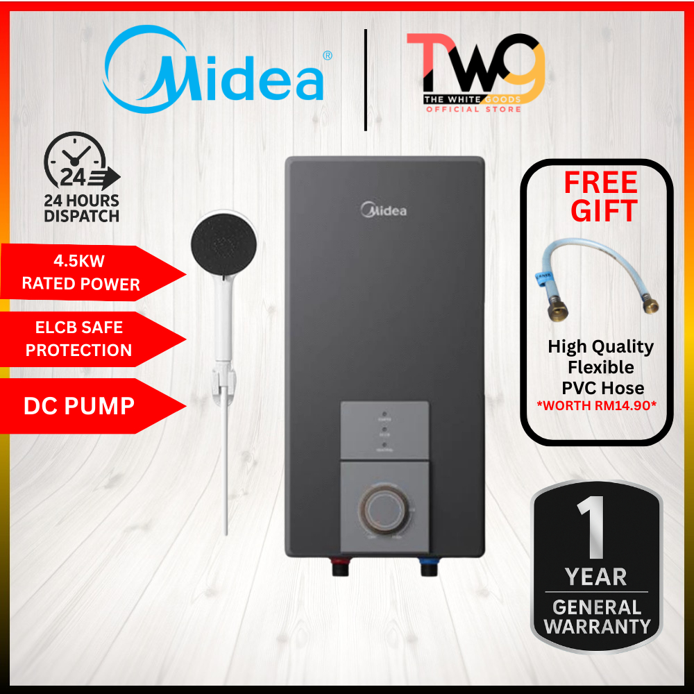 [WITH GIFT] Midea Water Heater With DC Silent Pump MWH-4501MMBPMY(C)-WS ...