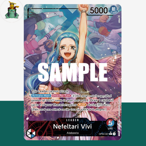 LEADER Nefeltari Vivi OP04-001 Tier Premium optcg one piece card Game ...