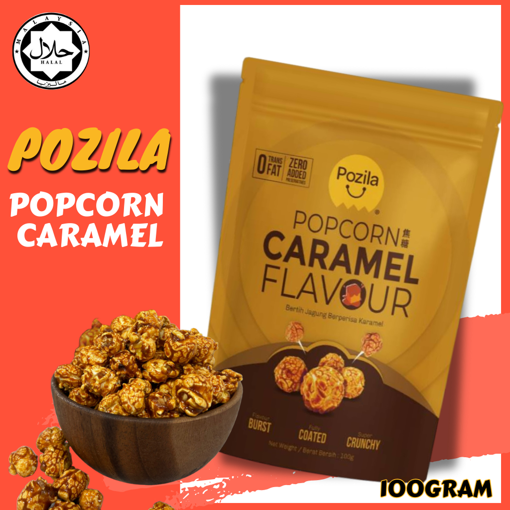 Pozila Premium Popcorn (100 gram) Caramel Flavour / Cheese Flavour ...