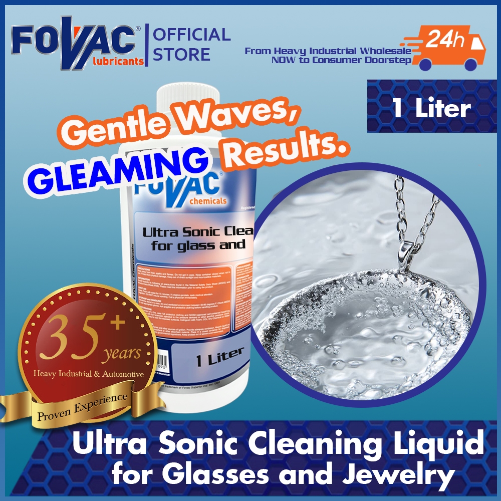 Ultra Sonic Cleaning Liquid (for Glasses & Jewelry) - 1 Liter | Shopee ...