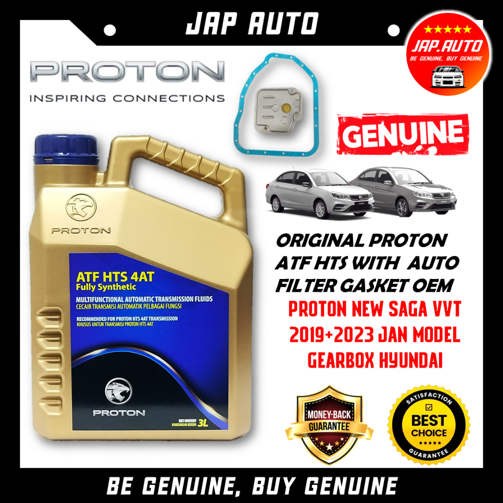 Proton ATF Oil Minyak Gear Auto HTS Fully Synthetic 3L PW913191 - Saga ...