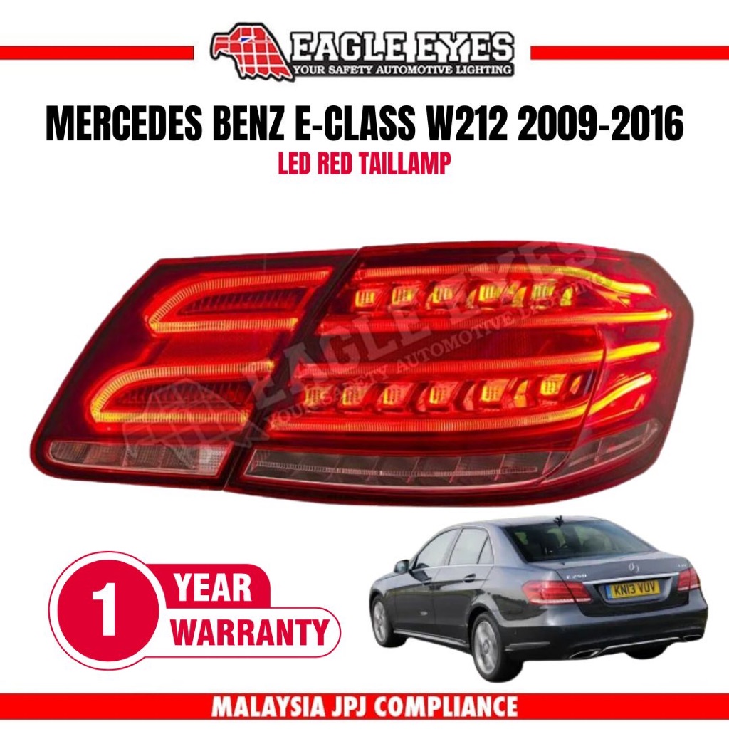 MERCEDES BENZ E-CLASS W212 2009-2016 LED RED TAILLAMP | Shopee Malaysia