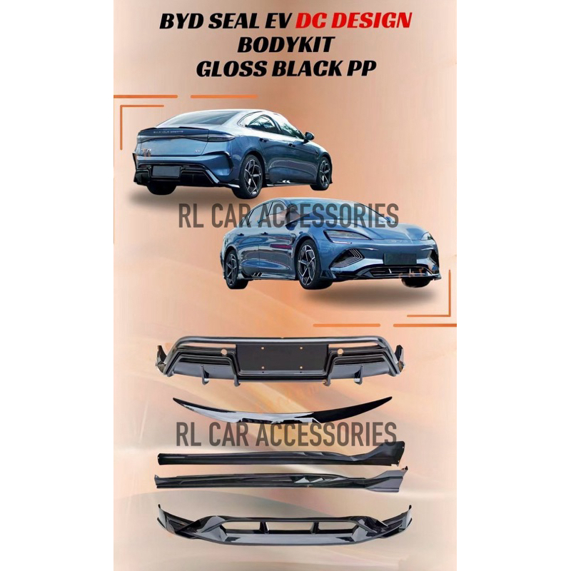 BYD SEAL DC sport bodykit body kit front side rear skirt lip diffuser ...