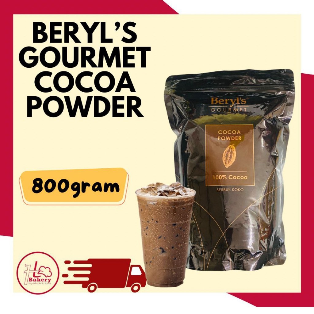 Beryl's Gourmet 100% Pure Cocoa Powder Premium Quality Serbuk koko Air ...
